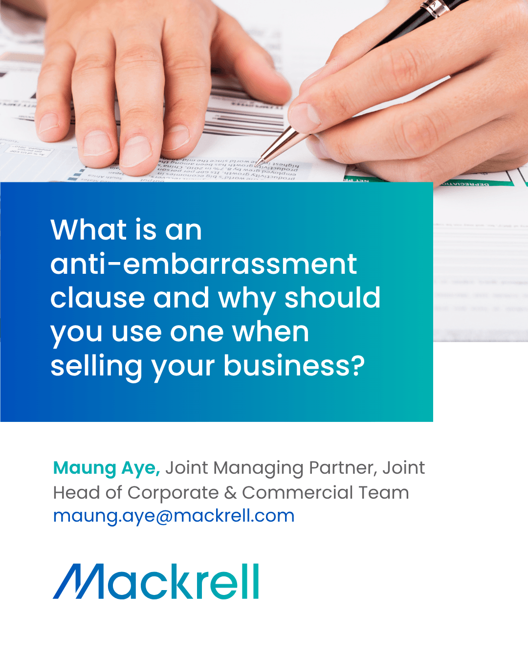 What is an anti-embarrassment clause and why should you use one when ...